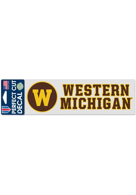 Western Michigan Broncos Gold Perfect Cut Auto Decal 5711474