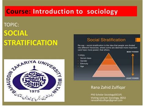 Lecture 7 Social Inequality Social Stratification Ppt