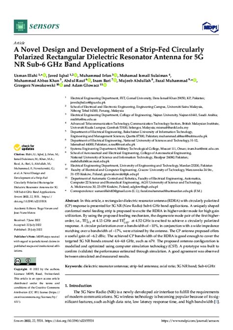 Pdf A Novel Design And Development Of A Strip Fed Circularly