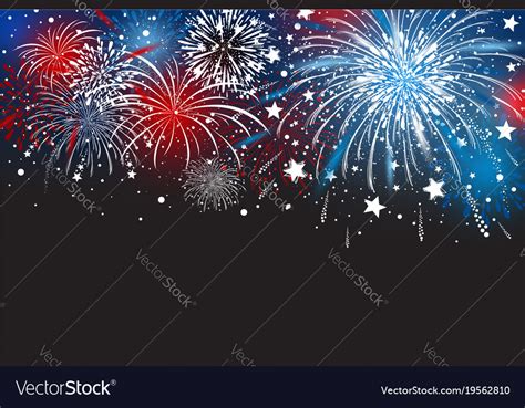 Fireworks Background Design Royalty Free Vector Image