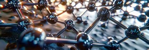 Premium Photo Molecular Chemistry Concept Abstract Atom Structure Scientific Background With