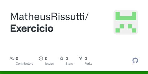 Github Matheusrissuttiexercicio