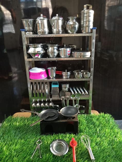 Jumbo Stand With Small Iron Set Miniaturesdecor