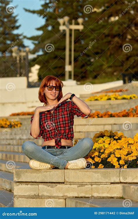 Close Up Portrait Of Sensual Redhead Outdoors Autumn S Warm Embrace