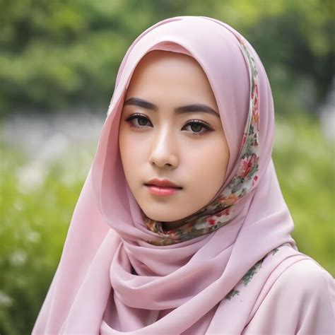 Premium Photo Beautiful Hijab Asian Women Background