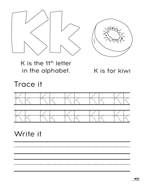 Letter K Worksheets Free Printables Printabulk