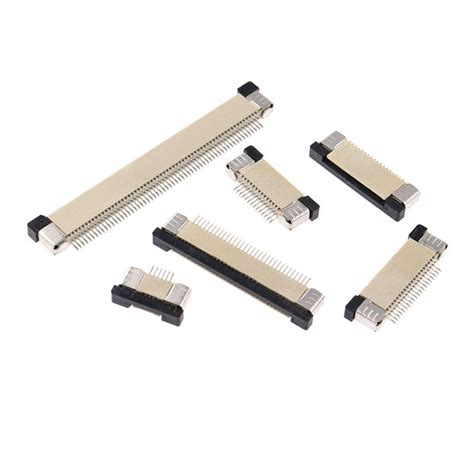 10pcslot Fpc Ffc Connector 05mm Pitch Socket Fpc Ffc Flat Cable