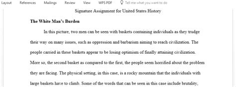 Signature Assignment For United States History Exacthomework