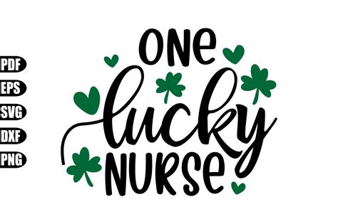 One Lucky Nurse Svg Graphic By Creativekhadiza124 · Creative Fabrica