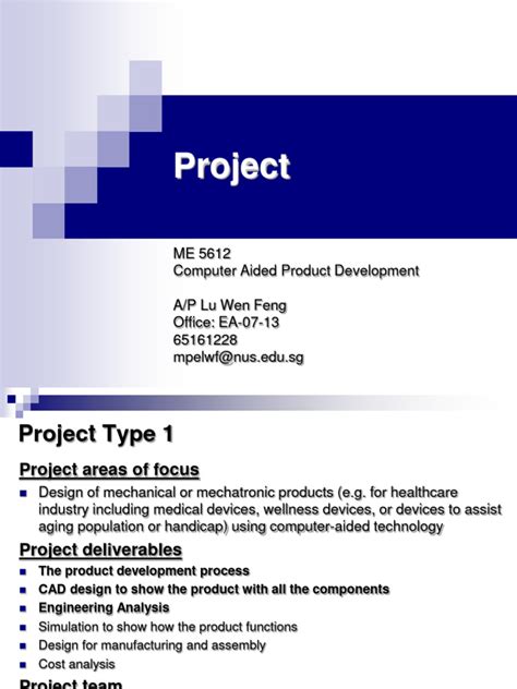 Lecture 1 Project Pdf Medical Device Computer Aided Design