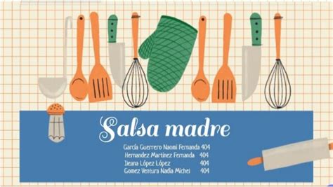 Mapa Mental Salsas Madre Genially
