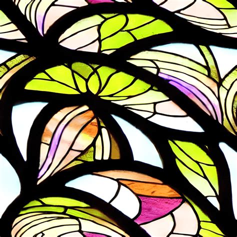 Stained Glass Floral Pattern Hyper Realistic And Intricate · Creative