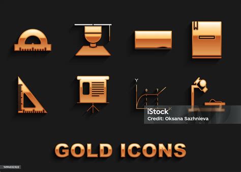 그래프 파이 그래프 노트북 현미경 파이 삼각형 눈금자 칠판 학위 측정을 위한 각도기 그리드 졸업 및 졸업 모자 아이콘으로 프레젠테이션 금융 보드를 설정합니다 벡터 0명에