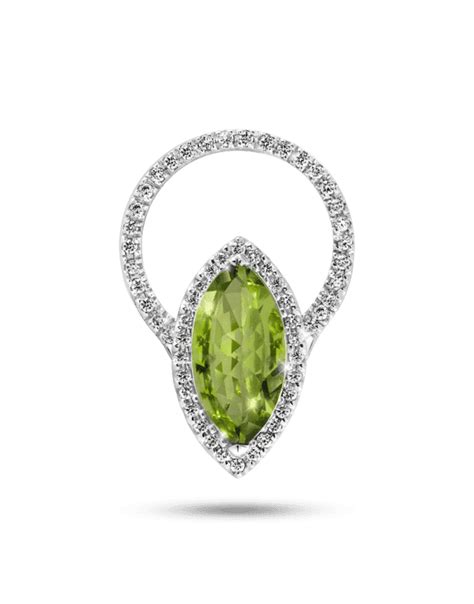 Peridot Halo Convertible Ring Amee Philips Luxury Jewellery And