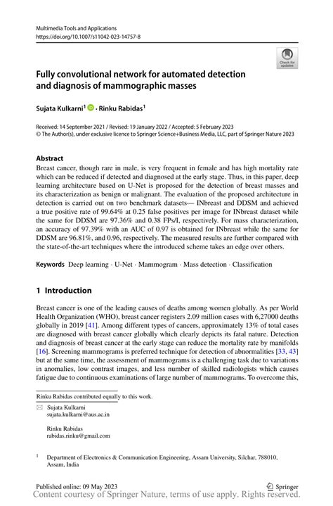 Fully Convolutional Network For Automated Detection And Diagnosis Of Mammographic Masses