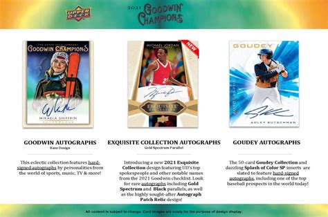 Upper Deck Goodwin Champions Trading Cards