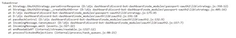 TokenError Issue MrAugu Simple Discordjs Dashboard GitHub