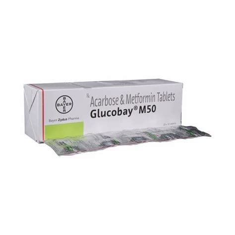 Glucobay M50 Tablet 50 Mg At ₹ 173stripe In Nagpur Id 2852879044412