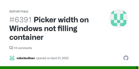 Picker Width On Windows Not Filling Container Issue 6391 Dotnet
