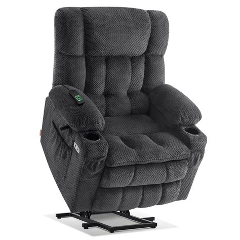Power Lift Recliner Chair For Elderly Dual Motor Massage And Heat F
