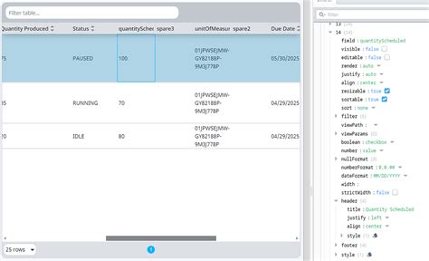 Table Column Set To Invisible Is Still Visible Ignition Inductive