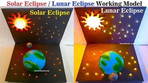 Solar Eclipse And Lunar Eclipse Working Model Science Project For