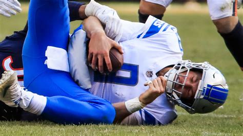 Detroit Lions Matthew Stafford Ill Play With Back Injury