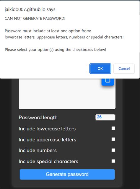 GitHub Jaikido Password Generator A Password Generator Written In JavaScript