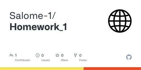 Github Salome Homework