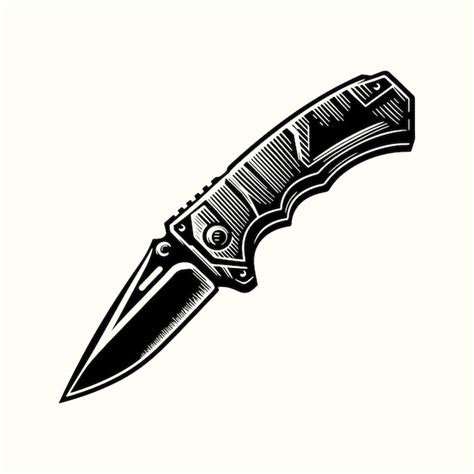 Utility Knife Tool Silhouette Vector Template Premium Ai Generated Vector