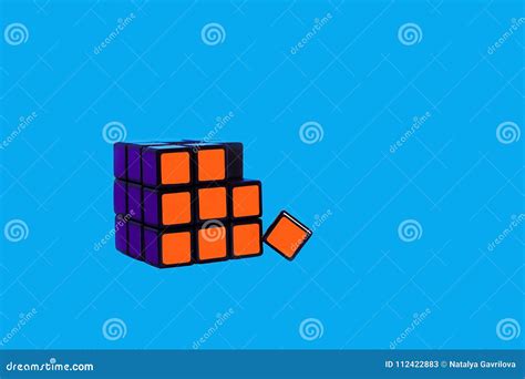 Broken A Cube Of Rubiks And A Part From It Editorial Image CartoonDealer Com