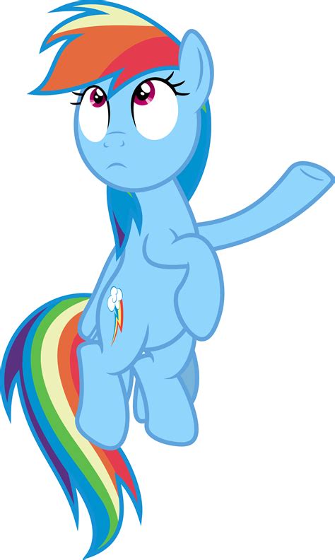 Mlp Fim Rainbow Dash Hmm Vector By Luckreza8 On Deviantart