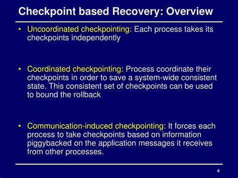 Ppt Introduction To Fault Tolerant Systems Checkpointing And