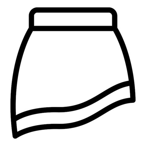 Premium Vector Skirt Detail Icon Outline Vector Woman Fabric Garment