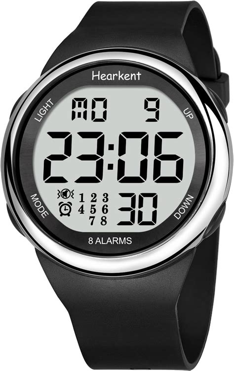Hearkent Waterproof 8 Vibrating Alarms Watch Medicine Pill Reminders ...