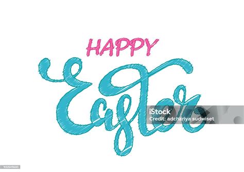 손 행복 한 부활절 텍스트 로고 배지와 아이콘으로 스케치 그려 부활 엽서 카드 초대장 포스터 타이포 그래피 레터링 배너 서식 파일 계절 인사말 흰색 배경에 고립 벡터 그리고