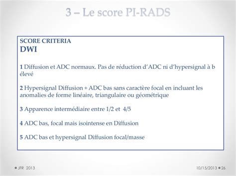 Classification Pi Rads