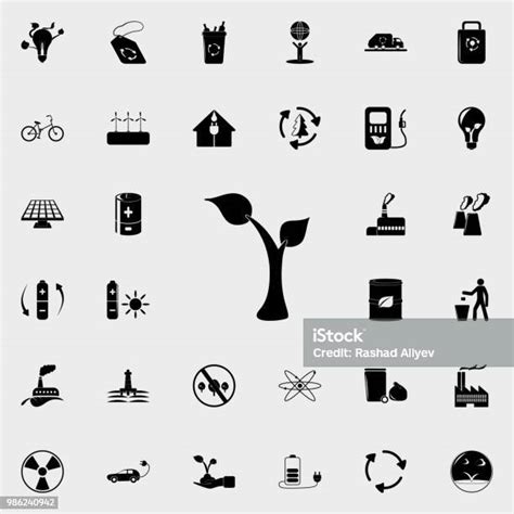 새싹 아이콘입니다 생태 아이콘의 자세한 설정 합니다 프리미엄 품질 그래픽 디자인 부호입니다 웹사이트 웹 디자인 모바일 응용 프로그램 모음 아이콘 중 하나 가방에 대한 스톡