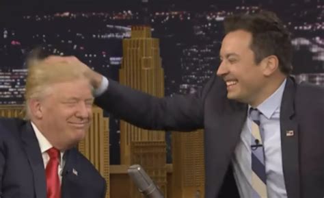 Donald Trump Lets Jimmy Fallon Mess Up His Hair Video