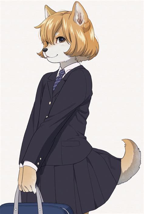 Safebooru 1girl Animal Ears Bag Bangs Black Skirt Brown Eyes Dog Ears