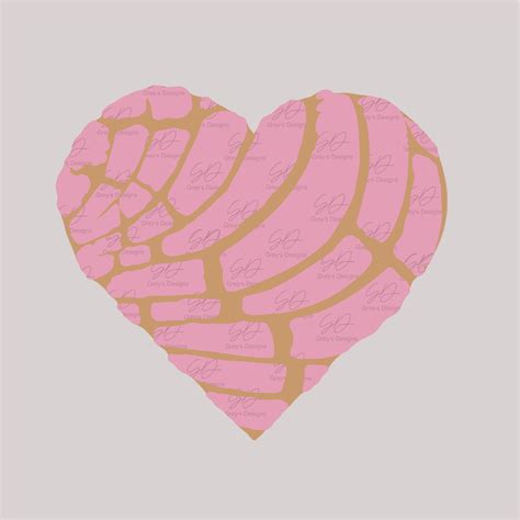 Heart Concha Png Etsy