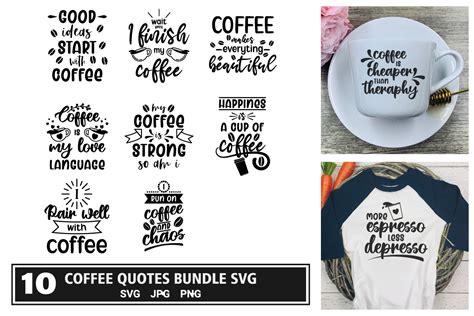 Coffee Quotes Bundle Craft Svg Graphic By Vectorbundles Creative Fabrica