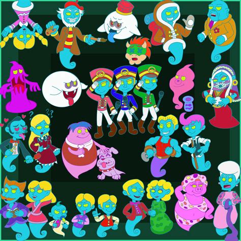 Luigis Mansion Ghosts By Reddy Red On Deviantart