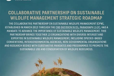 Collaborative Partnership On Sustainable Wildlife Management Outlines New Roadmap For 2023 2025