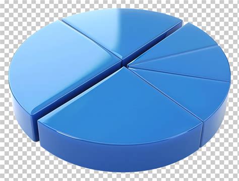 Blue Pie Chart Blue Pie Chart For Data Visualization Png Clipart