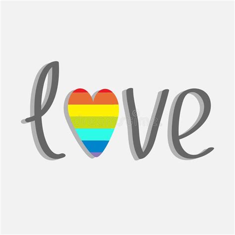 Coração Do Grunge Na Cor Do Arco íris Símbolo Do Orgulho De Lgbt