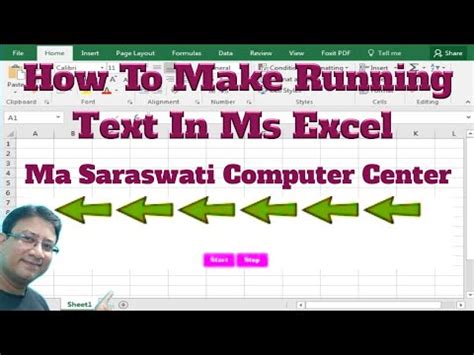 🔥Running Text In Excel |🤗 Create Scrolling Text In Excel | 🤔 Excel Vba - YouTube