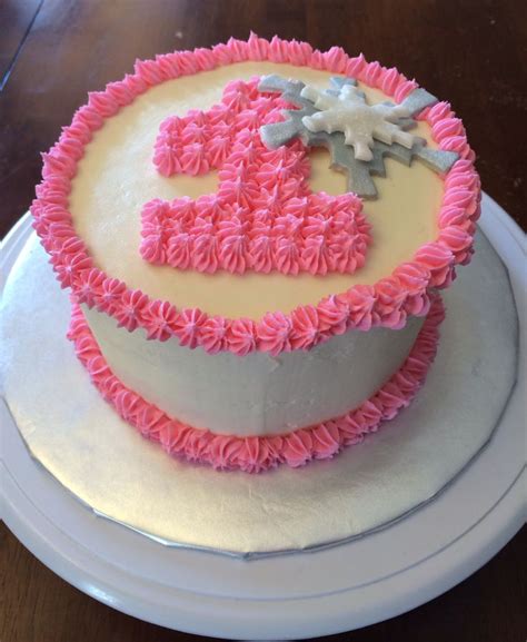 Kylees First Birthday Winter Wonderland Smash Cake First Birthday