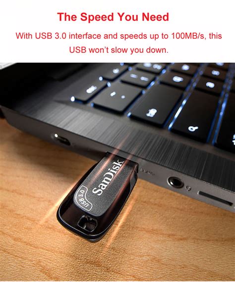 SanDisk Ultra Shift USB 3 0 100MB S Flashdisk CZ410 32GB