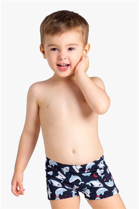 Sunga boxer bebê e infantil tutubarão Dedeka